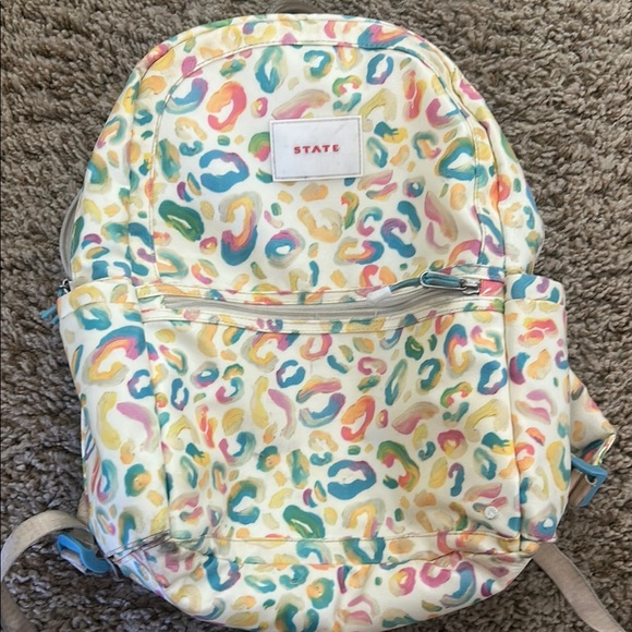 STATE | Accessories | State Kids Colorful Leopard Print Backpack | Poshmark